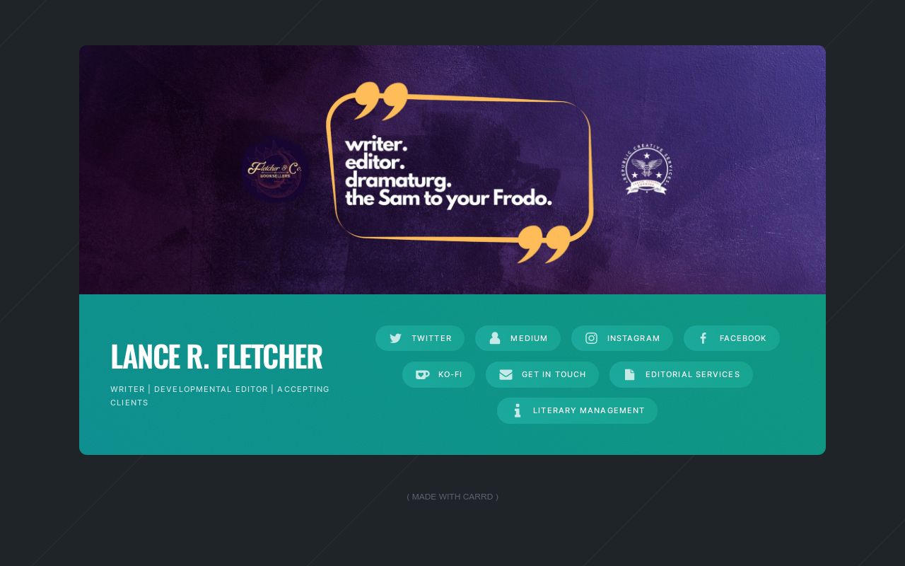 Lance R. Fletcher | Literary Management | Republic Creative Services